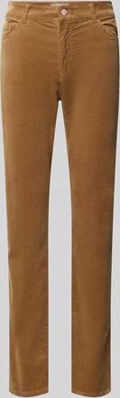 Christian Berg Straight Fit Jeans aus Baumwoll-Mix in Cord-Optik