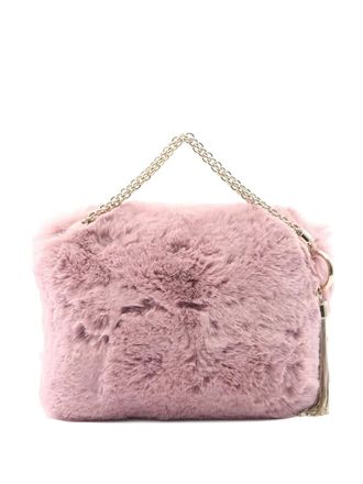 Jimmy Choo London 2010s Callie Faux-Fur-Handtasche - Rosa