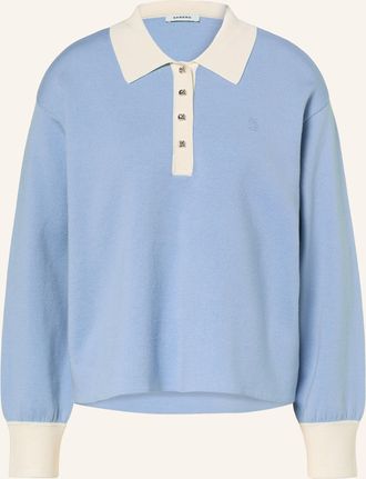 Sandro Sandro Strick-Poloshirt blau