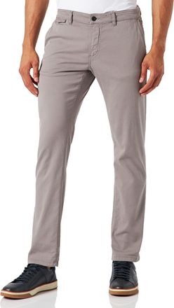 Camel Active Herren Regular Fit Houston Chino Klassische Hose, Grau, 35W / 34L