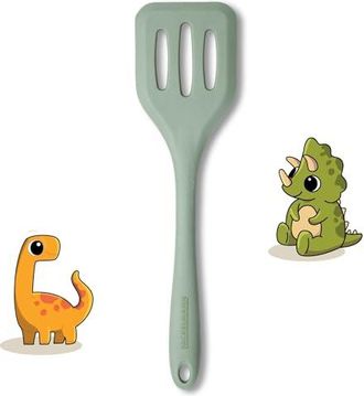 Fackelmann Fackelmann Mini Schlitzwender aus Silikon in Graugr&uuml;n mit Edelstahl-Einlegeboden, Hitzebest&auml;ndig bis 230&deg;C, Sp&uuml;lmaschinengeeignet