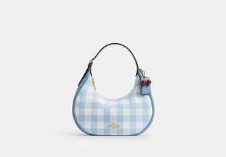 Coach Emily Schultertasche Mit Gingham-Print Und Anh&auml;nger