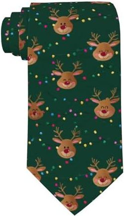 Generic Têtes De Rennes De Dessin Animé Cravates Décontractée Cravates Hommes Polyvalente Cravate Homme Pour Affaires Bureau Mariages