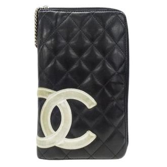 Chanel Portefeuille long Cambon Pre-owned - Femme - Pre-owned - Noir - Taille: ONE Size