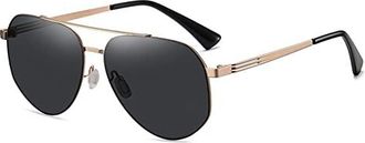 Generic Lunettes de soleil polarisées pour homme - Lunettes de soleil décoratives pour la plage en plein air, le shopping (couleur : D, taille : moyen) 2026