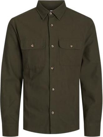 Jack & Jones JJDARREN Haut en Flanelle LS, Marron, S
