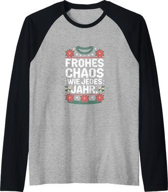 Mapanoli Design Frohes Chaos Wie Jedes Jahr Weihnachts Humor Raglan