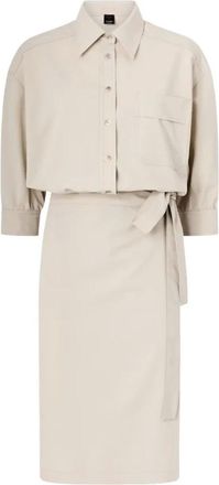Pinko Pinko, Femme, Robes, Beige, Taille: 36 FR Abito manica 3/4