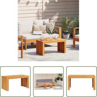 vidaXL Akazienholz - Beistelltisch &Ouml;l-Natur 70 x 35 x 35 cm Massivholz Akazie