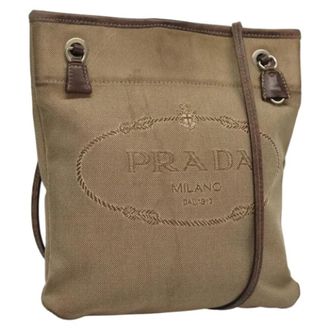 Prada Pre-owned Canvas prada-taschen - - Pre-owned - Damen - Beige - ONE SIZE