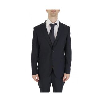 HUGO BOSS Einknopf-Blazer - - Jackets - Herren - Blau - 2XL