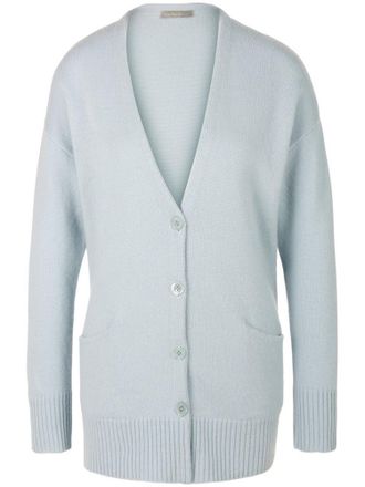Peter Hahn Strickjacke aus Schurwolle und Kaschmir Peter Hahn blau