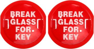 Garneck Wandmontierter Notfall Schl&uuml;sseltresor aus Stahl mit Glasbruchsicherung 2 St&uuml;ck Brandschutz Schl&uuml;sselkasten f&uuml;r Zuhause und B&uuml;ro Sichere Schl&uuml;ssel und