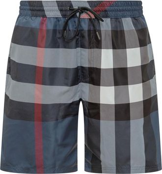 Burberry Homme, Maillots de bain, Multicolore, Taille: 2XL Short de bain &agrave; carreaux
