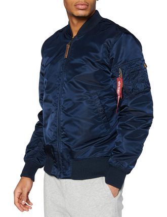 Alpha Industries Alpha Industries Herren MA-1 VF 59 Long Bomberjacke, Rep.Blue, XL
