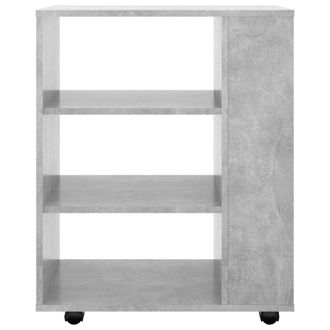 Generic Rollschrank mit F&auml;chern, Rollcontainer, B&uuml;roschrank, Aktenschrank, B&uuml;rocontainer, Schrank, B&uuml;ro, Druckerschrank, 60x35x75cm, Holzwerkstoff(Wei&szlig;) (Beto