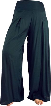 Guru Shop Boho Hosenrock, Weite Sommerhose - Schwarz, Damen, Synthetisch, Size:L/XL