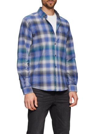 s.Oliver Regular Fit: Kariertes Hemd aus Baumwollstretch mit Brusttasche