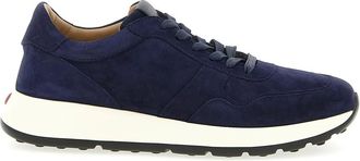 Tod's Homme, Chaussures, Bleu, Taille: 40 EU Pashmy Red Dot Suede Baskets