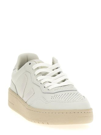 Veja Leather Lace-Up Sneakers - White