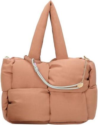 Fritzi Aus Preußen Fritzi aus Preußen sac shopper sac à épaule Brigitte X Fritzi Weave Limited Puffed Sky Shopper Mocca marron clair