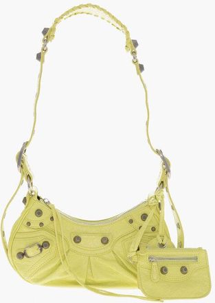 Balenciaga Leather LE CAGOLE Shoulder Bag with Antique Silver Finish Gr&ouml;&szlig;e Unica