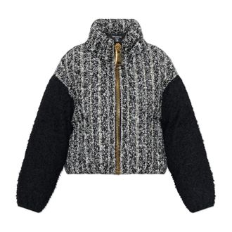 Balmain Gepolsterte Zweifarbige Tweedjacke - - Jackets - Damen - Schwarzk - M