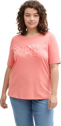 Tom Tailor Damen 1048231 T-Shirt, 14980-Rosewood Pink, 48