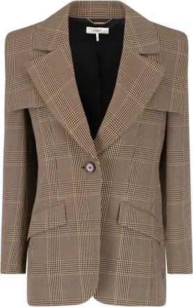Chlo&eacute; Single-Breasted Virgin Wool Blazer