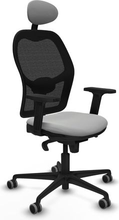 Piqueras y Crespo Chorquera Stuhl mit 2D-Armlehnen, h&ouml;henverstellbarer Lendenwirbelst&uuml;tze und festem Kopfteil, ausgestattet mit Sincro 5 Positionen und eingespritztem S