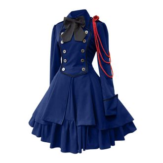 Generic Faschings Kost&uuml;m Damen Gothic Partykleid, Mittelalter Kost&uuml;m Damen, A-Linie Gothic Kost&uuml;m Damen Renaissance Viktorianisches Kleid Sexy Karnevalskost&uuml;m