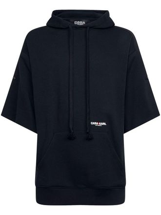 Karl Lagerfeld x Cara Delevingne hoodie &agrave; logo imprim&eacute; - Noir