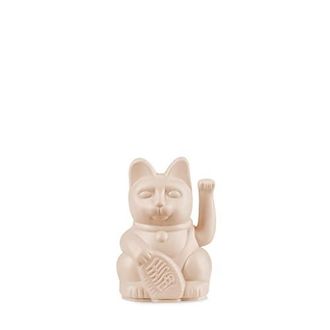 Donkey Lucky Cat Mini | Ocher - Japanische Gl&uuml;cksbringer Winkekatze in Ocker, 9,8 cm hoch
