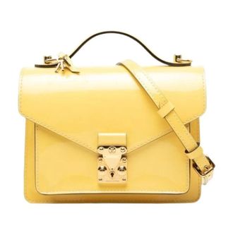 Louis Vuitton Sac &agrave; main Vernis doccasion - Femme - Pre-owned - Jaune - Taille: ONE Size