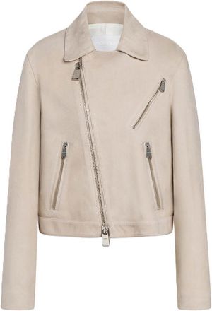 Dondup Blouson En Cuir - Blanc