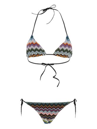 Missoni Bikini mit Zickzackmuster - Schwarz
