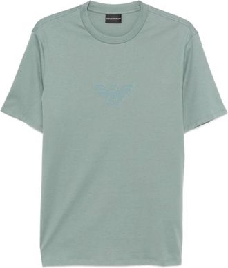 Emporio Armani Homme, Tops, Vert, Taille: 2XL T-Shirt Logo Aigle
