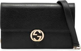 Gucci sac &agrave; bandouli&egrave;re Dollar Wallet on Chain (2016-2025) - Noir