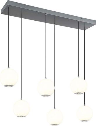 Globo Lighting Pendelleuchte H&auml;ngelampe Esstischleuchte Flurleuchte 5 flammig cct led h 150 cm