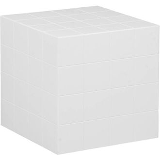 Sweeek Couchtisch, kubischer Beistelltisch in Zementfliesen-Optik 40 x 40 cm