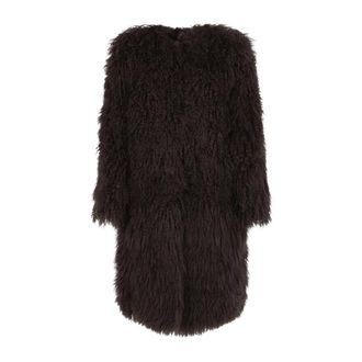 Yves Salomon Manteau 100cm - - Jackets - Damen - Braun - 2XL