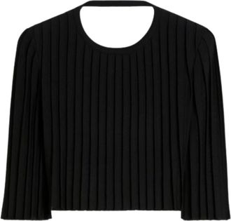 Max Mara Femme, Pulls, Noir, Taille: 36 FR Maille ras du cou