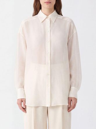 Brunello Cucinelli Relaxed-Fit Hemdbluse aus reiner Seide mit franz&ouml;sischem Kragen