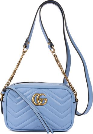 Gucci Crossbody Bags - GG Marmont Camera Mini - Gr. unisize - in Blau - f&uuml;r Damen
