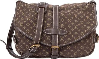 Louis Vuitton Crossbody Bags - Louis Vuitton Mini Lin Monogram Saunur 30 Crossbod - Gr. unisize - in Bunt - f&uuml;r Damen