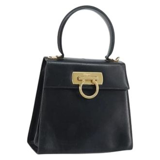 Ferragamo Pre-owned Lederhandtasche - - Pre-owned - Damen - Schwarzk - ONE SIZE