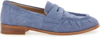 Strategia Femme, Chaussures, Bleu, Taille: 40 EU Loafer Revue Velour