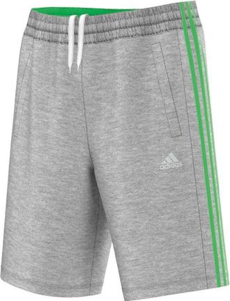 adidas Herren Shorts Sport Essentials, Medium Grey Heather/Flash Green S15, M