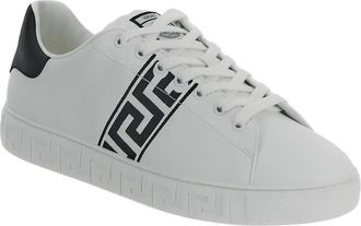Versace Low-Top Sneaker - Greca Embroidered Sneakers - White - Gr. 45 (EU) - in Weiß - für Damen