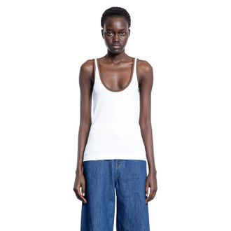 Gucci Cotton Rib Web Tank Top